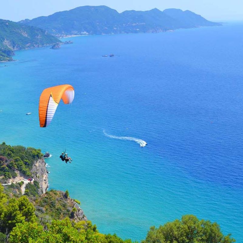 paragliding beach